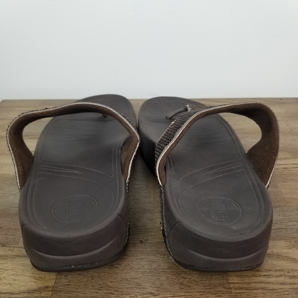 Fitflop | Shoes | Fitflop Electra Brown Sequin Orthopedic Platform Flip ...